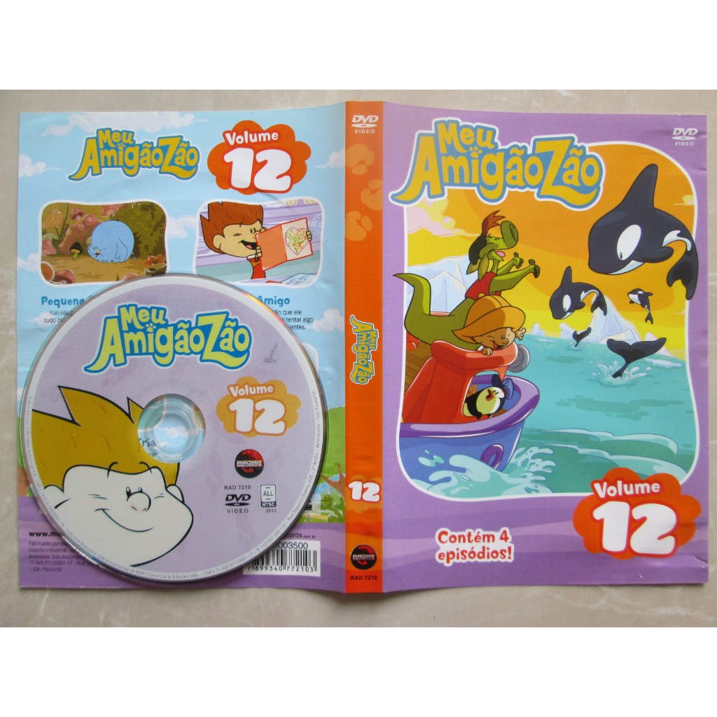 DVD - MEU AMIGÃOZÃO / Volume 12 / Contém 4 Episódios / Com Encarte De 4 Paginas / Impecável / No ...