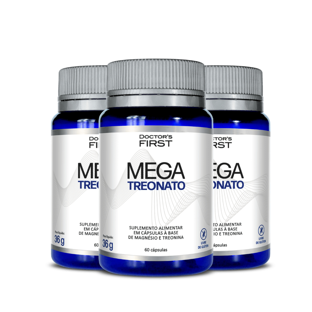 Doctor First Mega Treonato Com Magnésio Original 60 Caps Kit 3 unid | Shopee Brasil