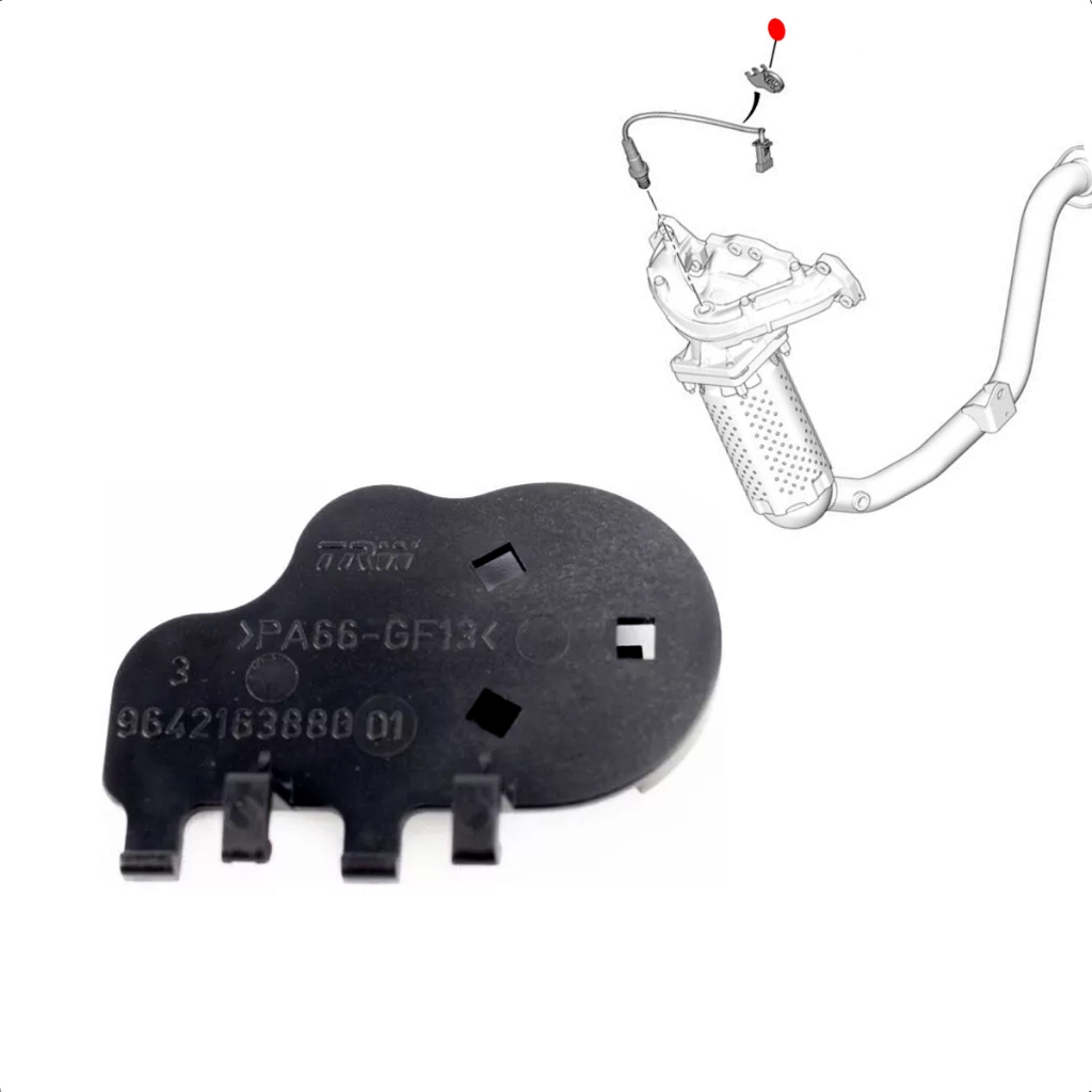 Grampo Suporte Sonda Lambda Citroen C3 C4 Peugeot 206 207 ORIGINAL ...