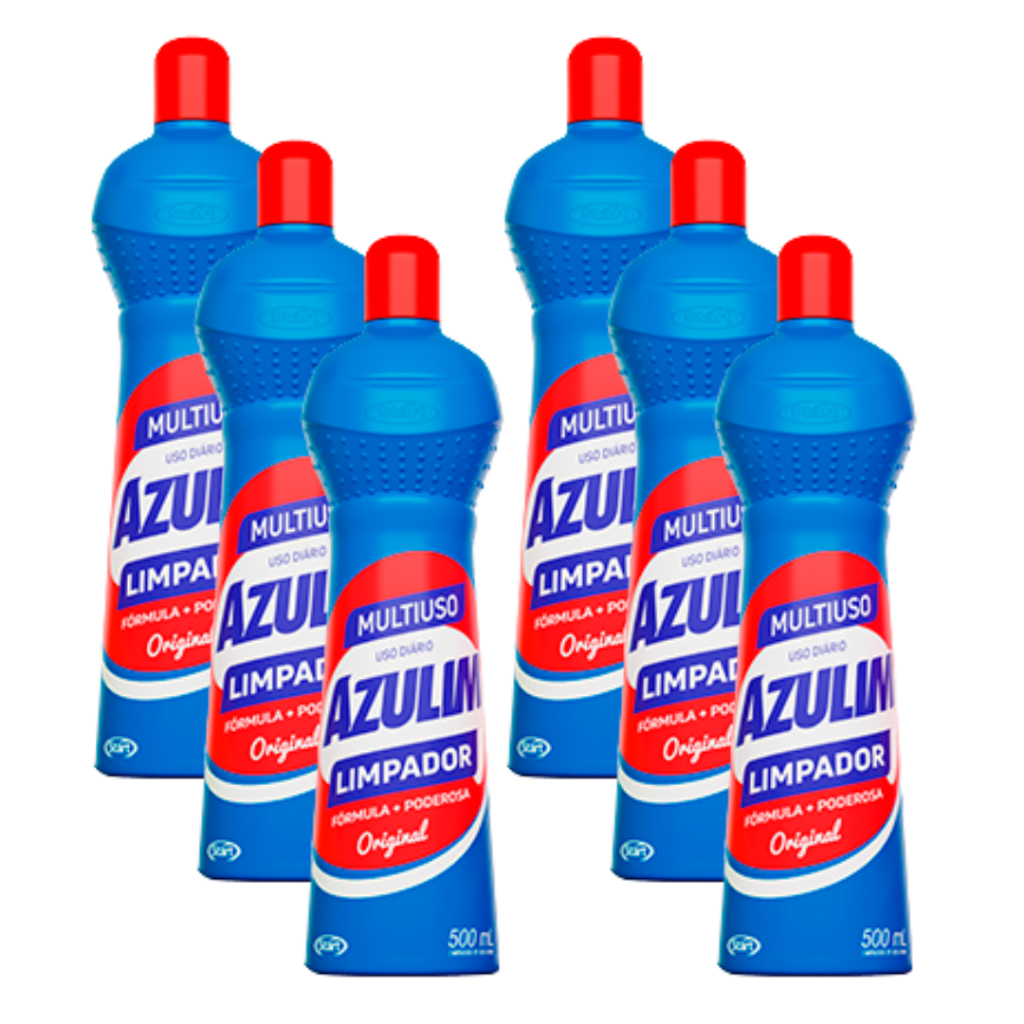 KIT 6 LIMPADORES MULTIUSO AZULIM ORIGINAL 500ML | COZINHAS - BANHEIROS ...