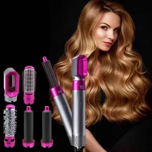5 Em 1 Secador De Cabelo Escova Alisadora Modeladora 110v Shopee Brasil