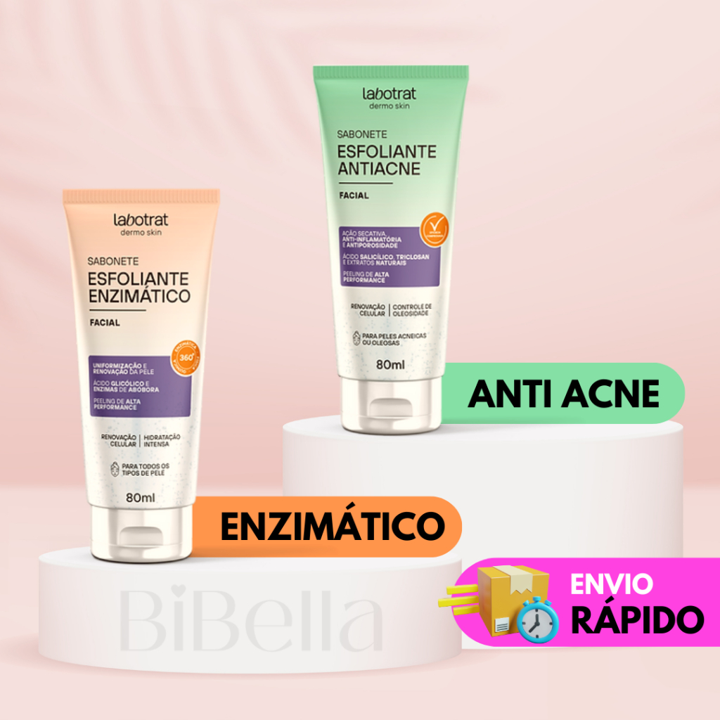Sabonete Esfoliante Facial Labotrat 80ml - Antiacne - Enzimático ...