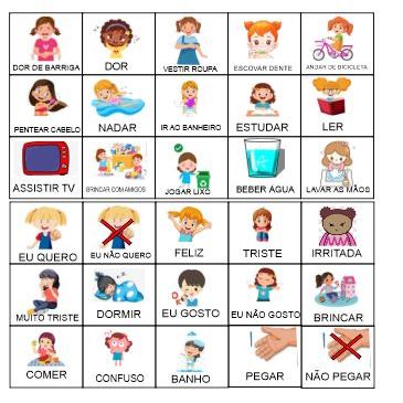 PEC TEA AUTISMO 30 PLAQUINHAS PARA CRIANÇAS NÃO VERBAIS | Shopee Brasil