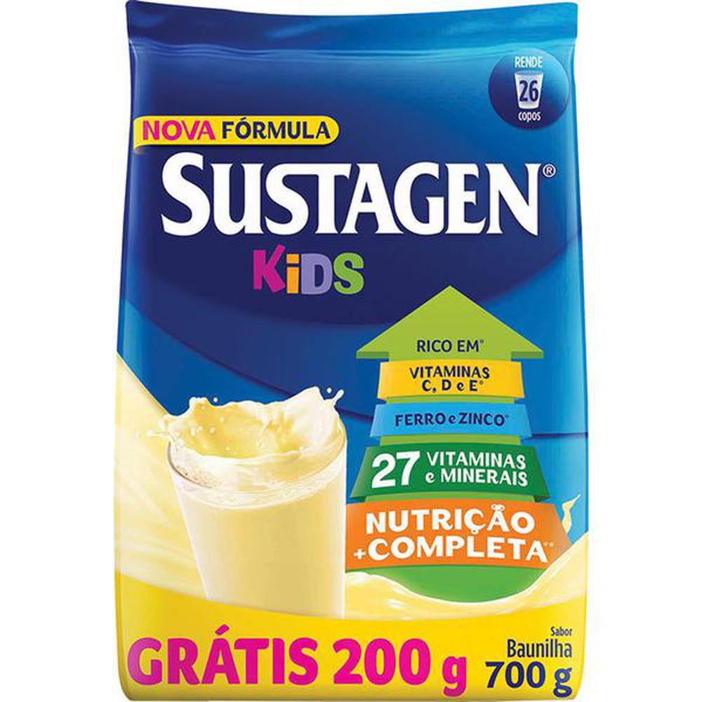 Suplemento Alimentar Kids sabor Baunilha Sustagem Leve 700g | Shopee Brasil