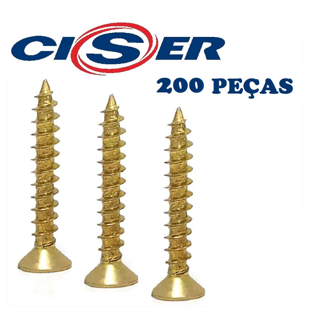 Parafuso 6x50 6,0x50 6,0 x 50 Philips 200 Peças Cabeça Chata Caixa ...