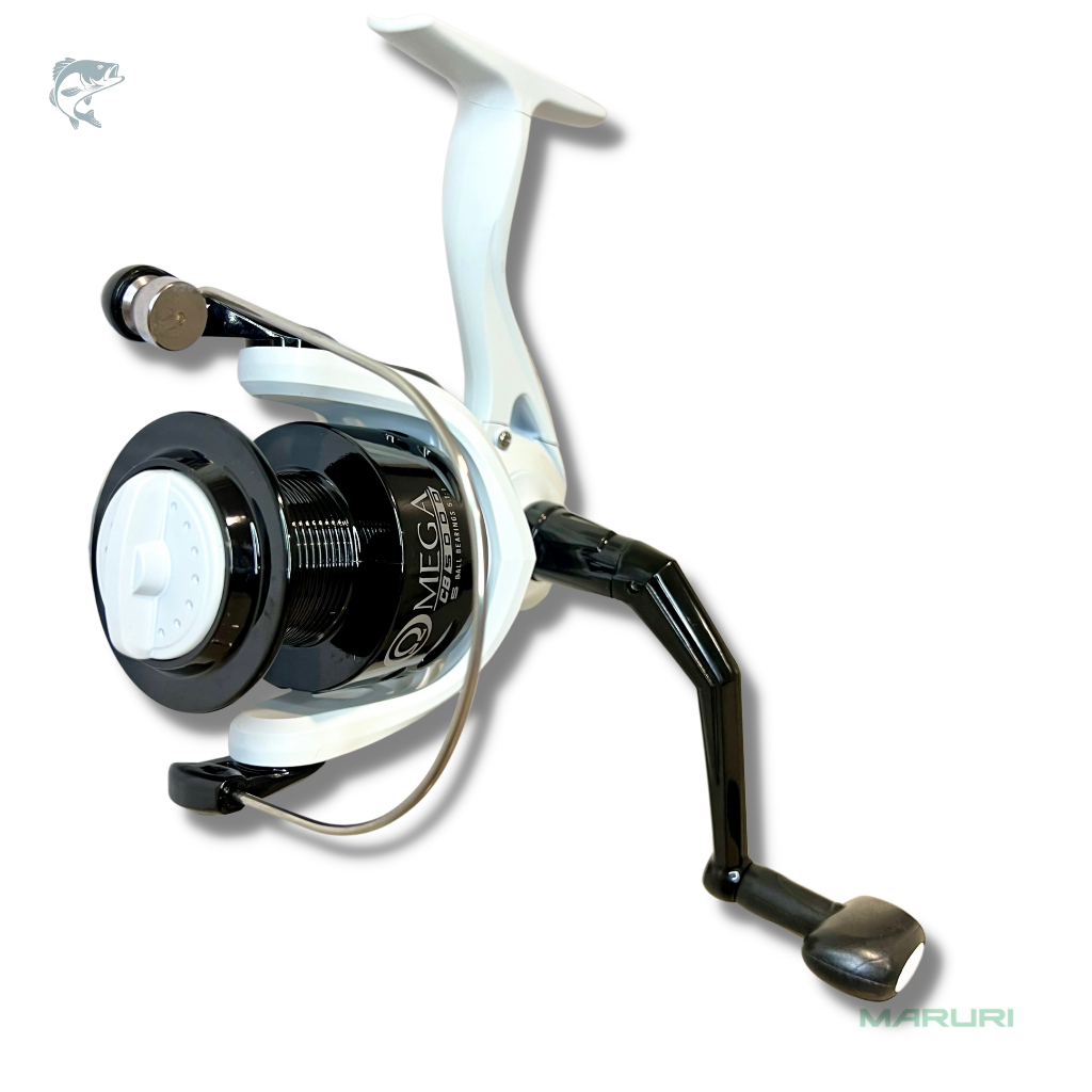 Molinete Omega 5000 5 Rolamentos Drag 9kg Branco Maruri | Shopee Brasil