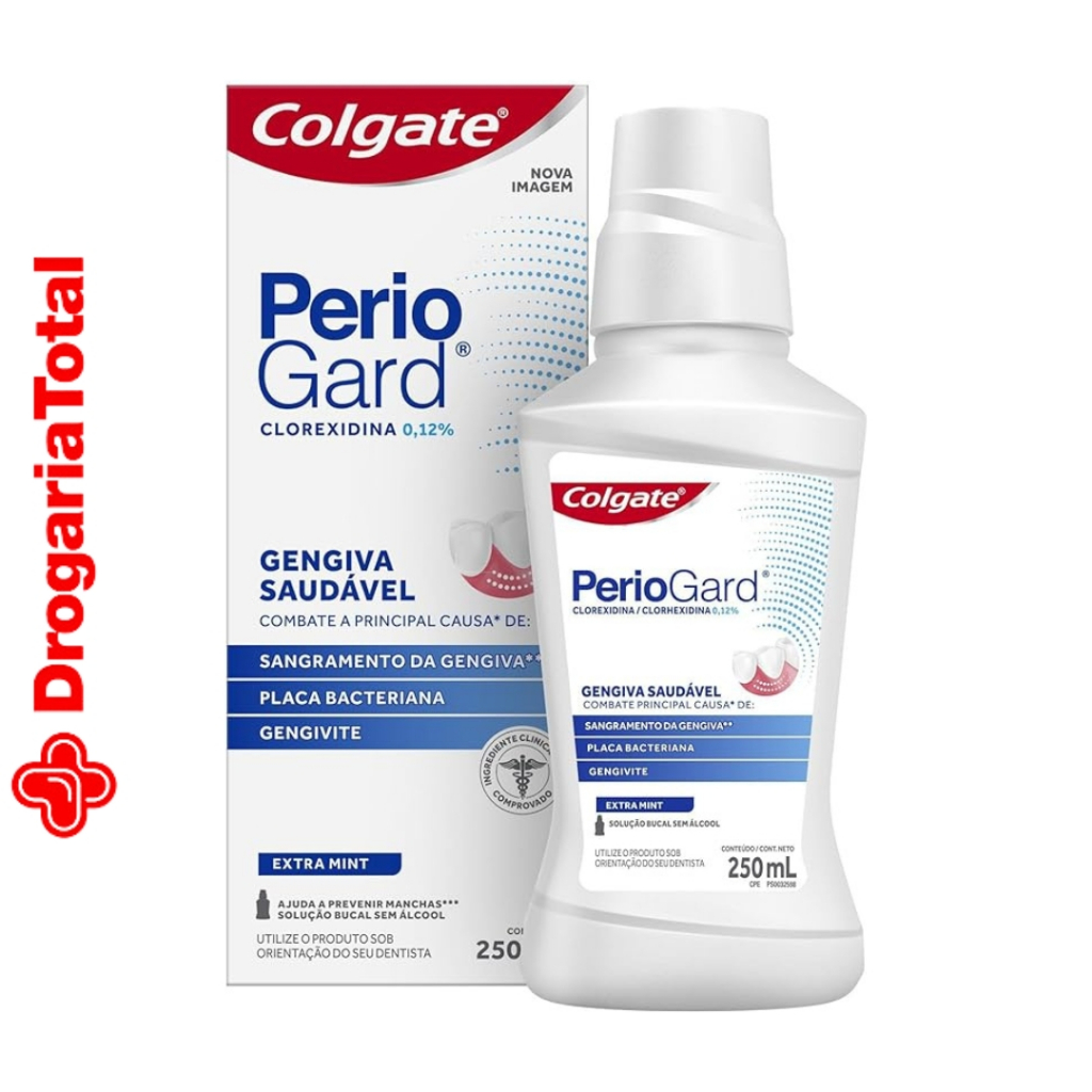 Solução Bucal Colgate PerioGard Sem Álcool Extra Mint 250ml | Shopee Brasil