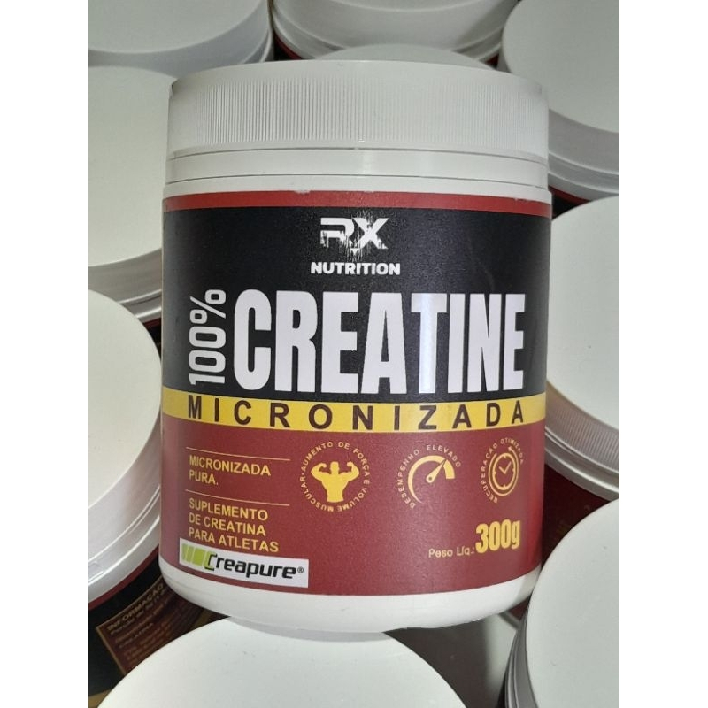 Creatina monohidratada 300g 100% pura importada | Shopee Brasil