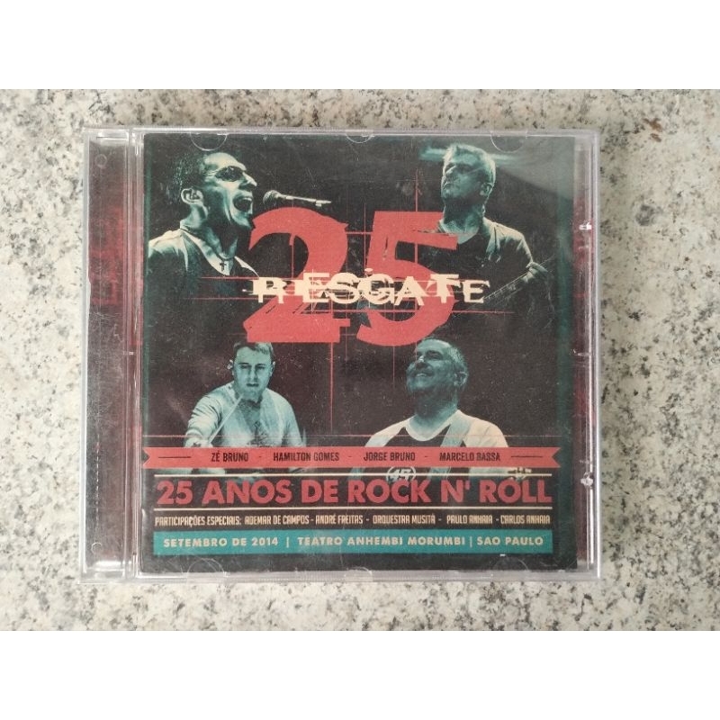 CD RESGATE - 25 ANOS DE ROCK (lacrado) | Shopee Brasil