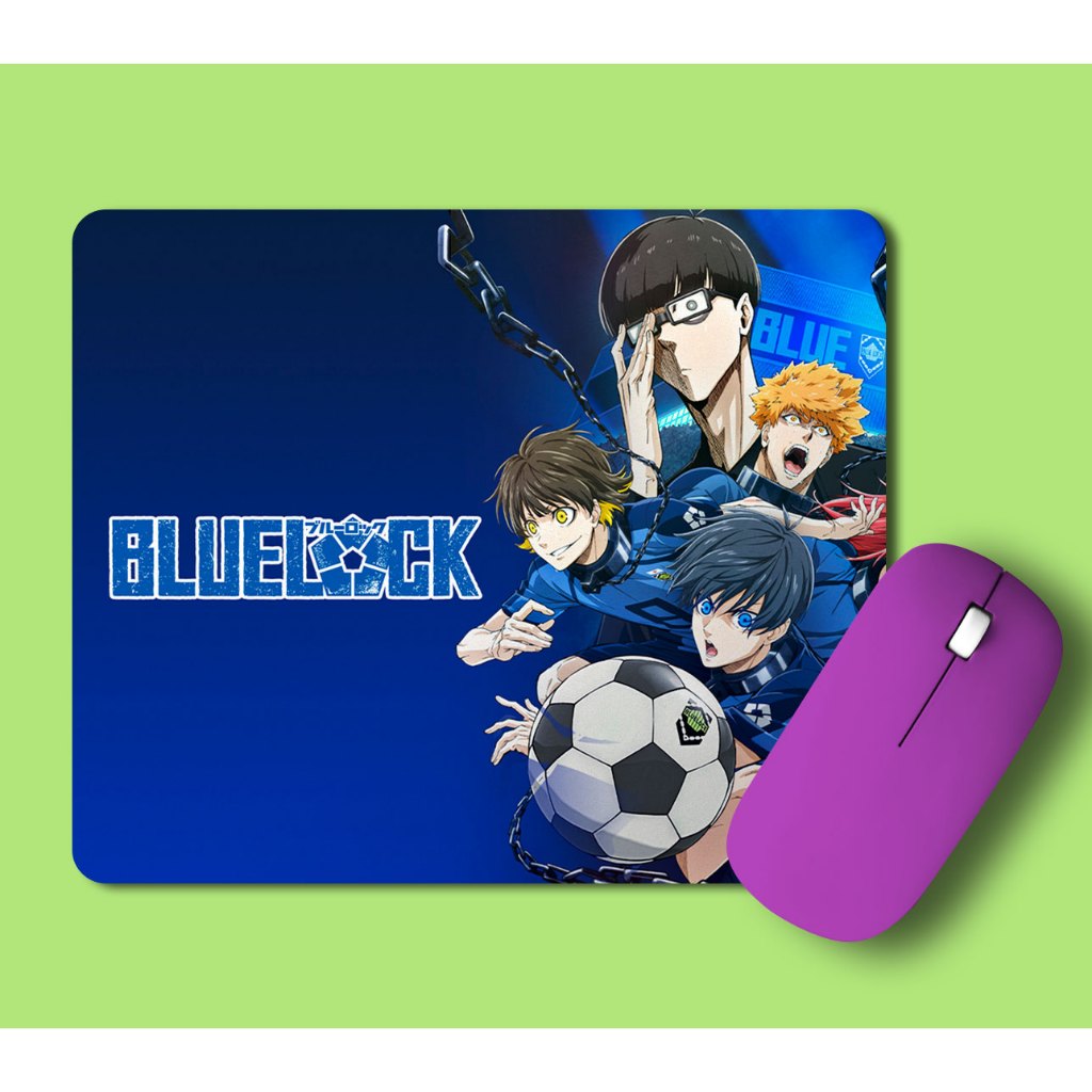Mouse Pad Retangular Blue Lock | Shopee Brasil