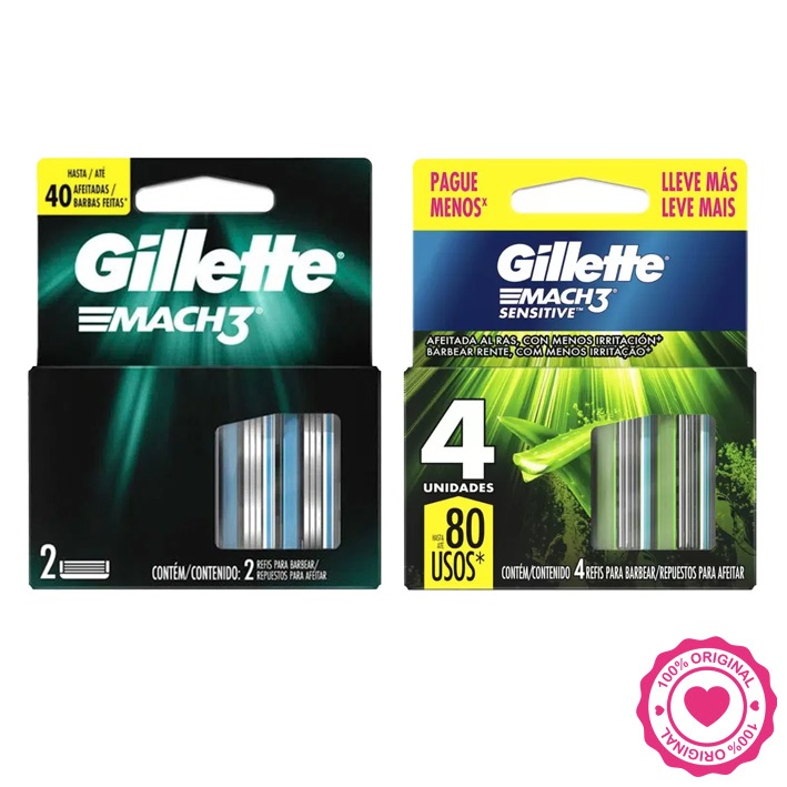 Gillette Mach 3 Refil | Shopee Brasil