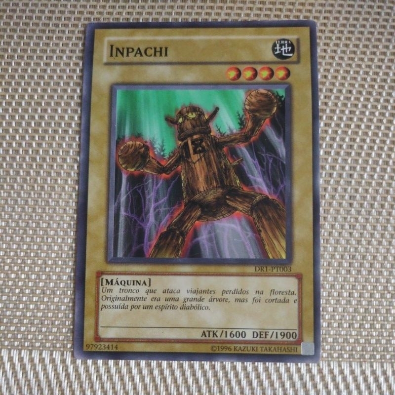 Card Inpachi DR1-PT003 Yu-Gi-Oh TCG Monstro Normal Comum do Deck ...