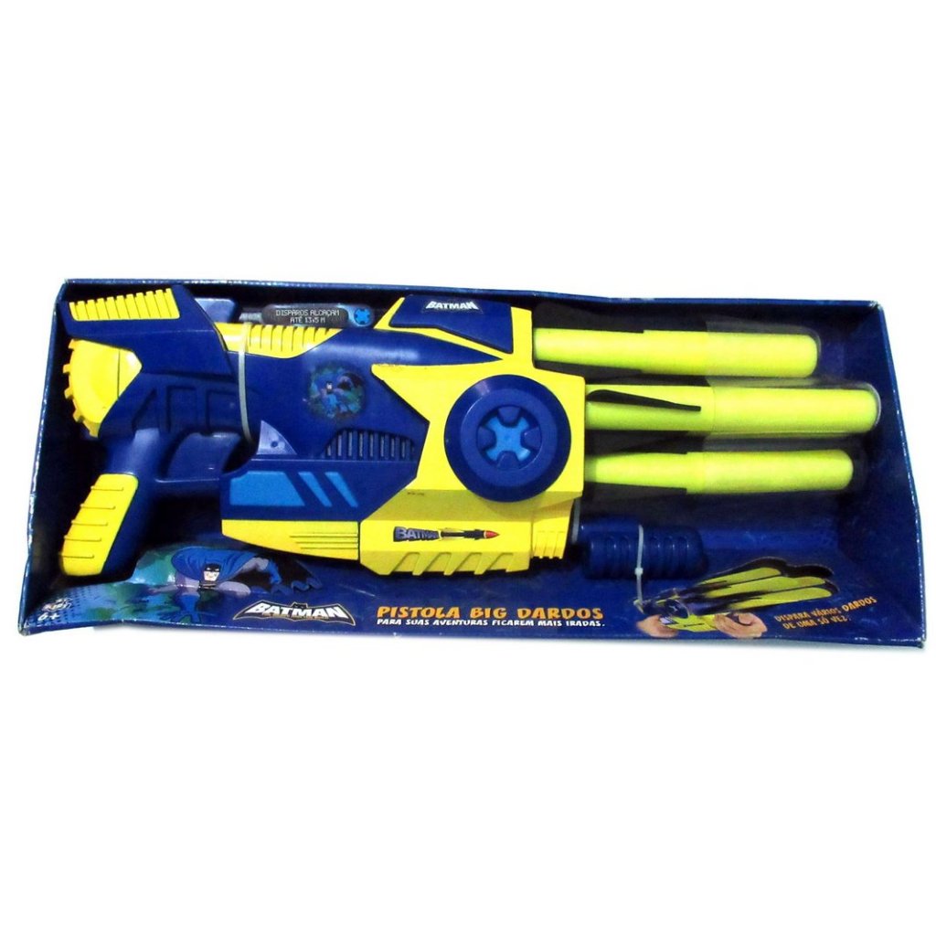 Bonecos de Ação Pistola Big Dardos Estilo Nerf Batman The Brave and The ...