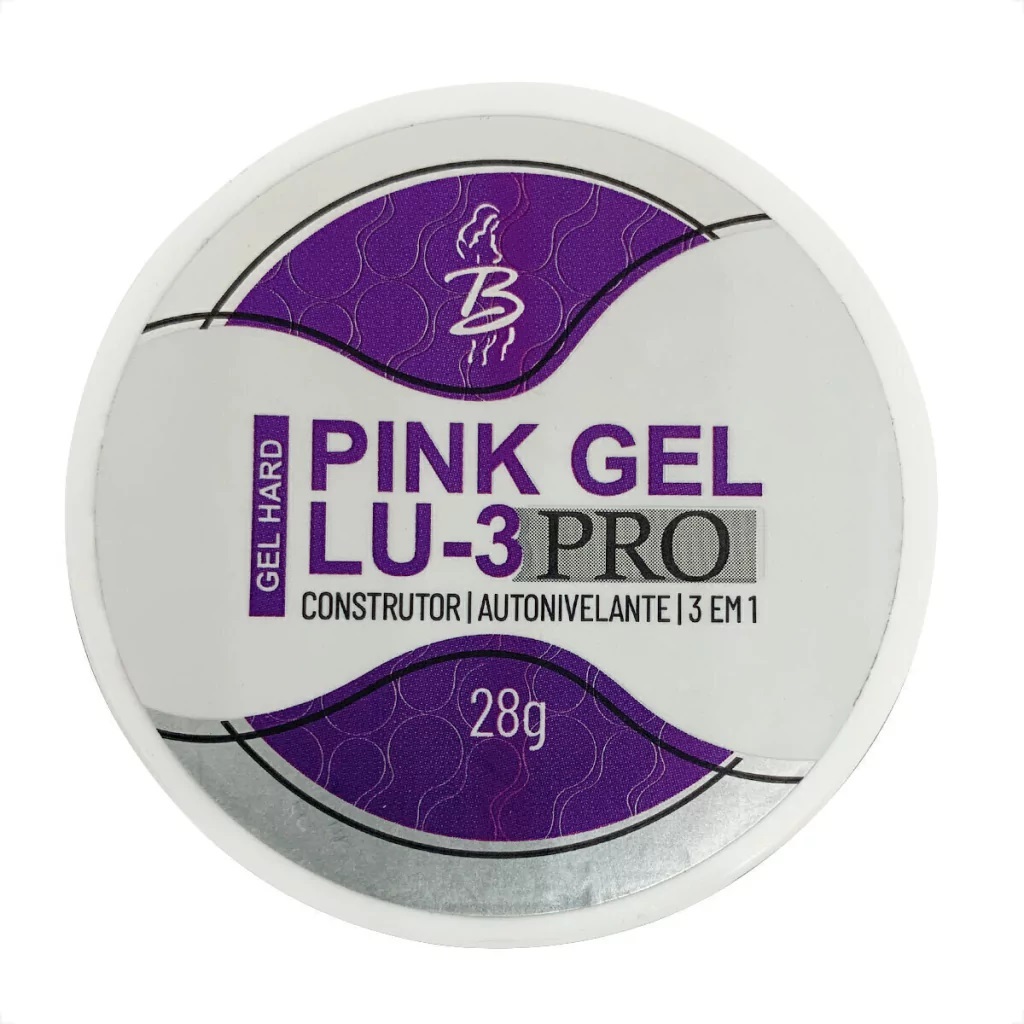 Pink Gel Lu3 PRO 28g Piu Bella + 100% Original - Escorrega o Preço
