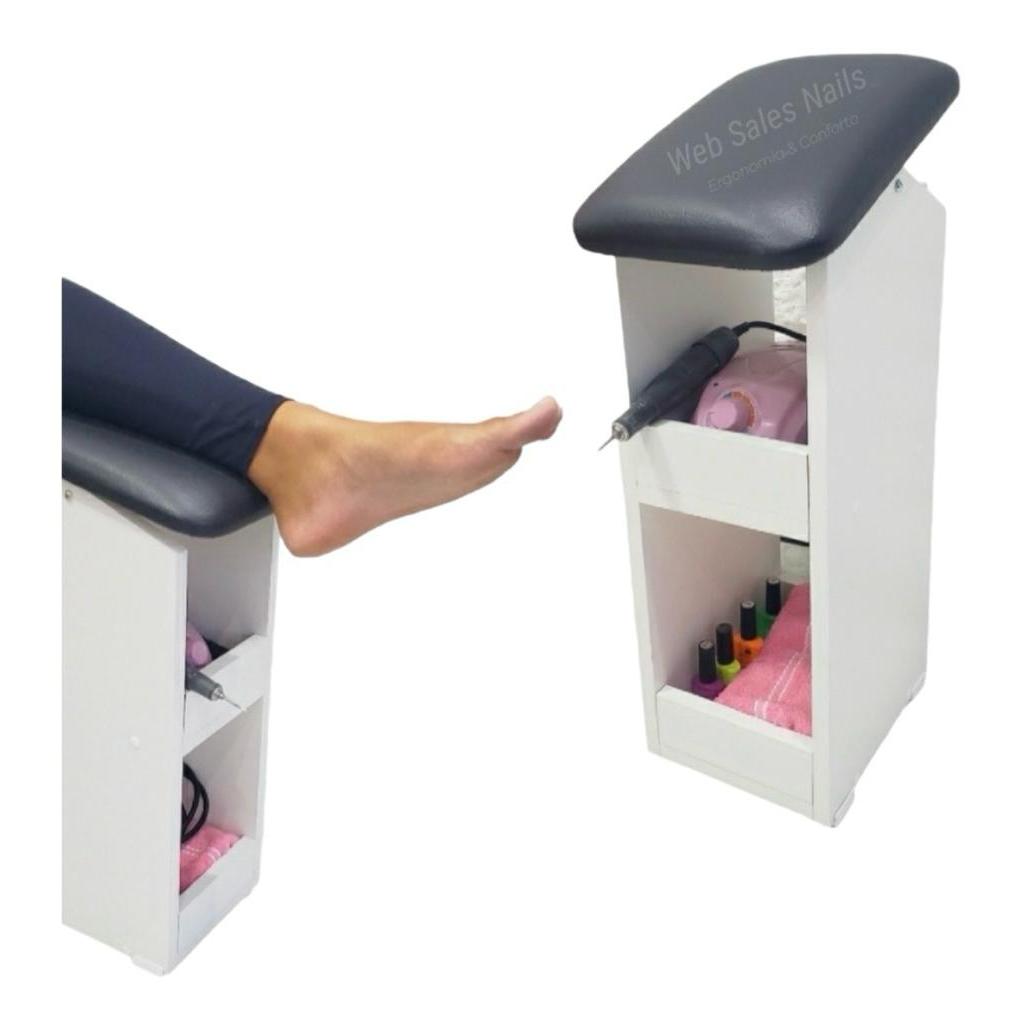 Apoio de Pé Perna Modelo LUX Com Prateleiras em MDF | Shopee Brasil