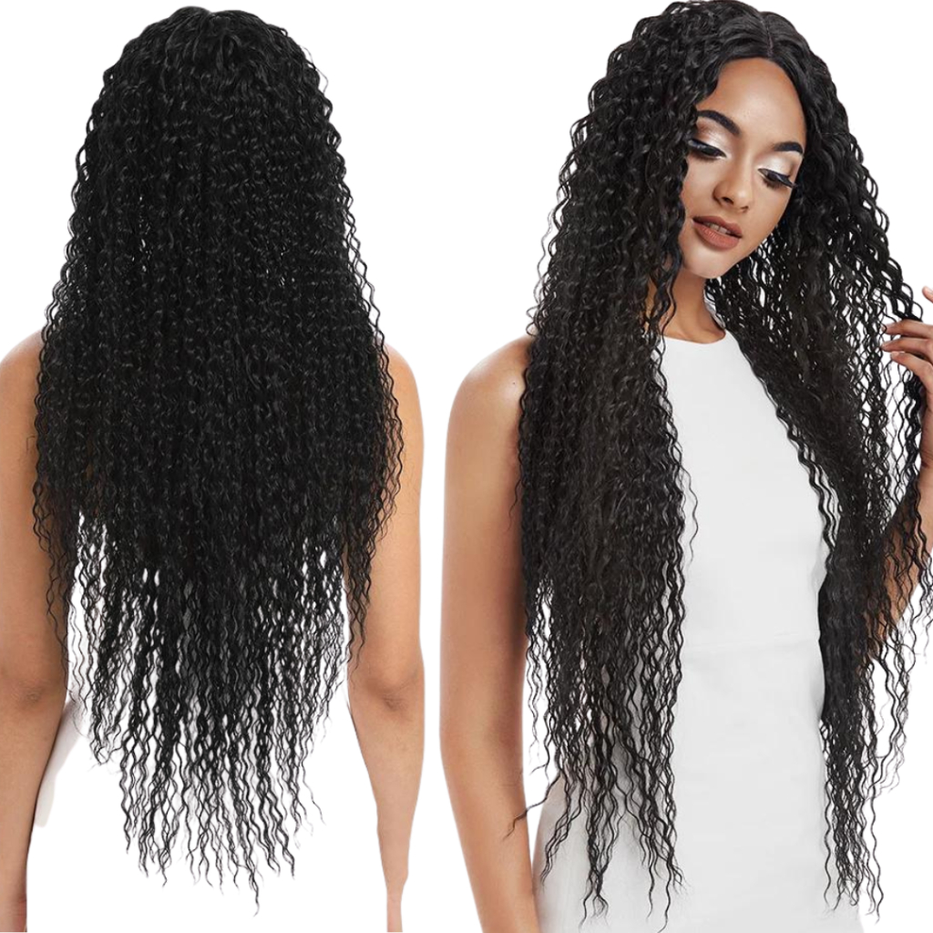 Peruca Cacheada Afro Fibra Orgânica Premium Lace Wig Longa | Shopee Brasil