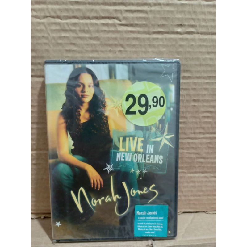 DVD NORAH JONES- LIVE IN NEW ORLEANS (ORIGINAL/LACRADO) | Shopee Brasil