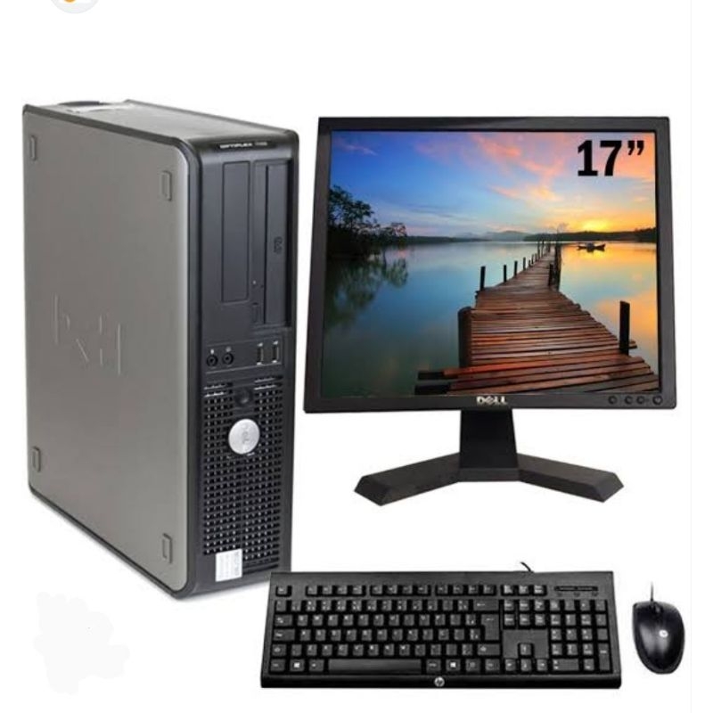 kit Pc Computador cpu dell core 2 duo Memoria 4gb HD500GB Wi-Fi Monitor ...