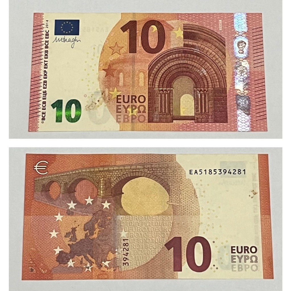 Cédula de 10 Euros MBC+. Nota de Coleção do Mundo. | Shopee Brasil