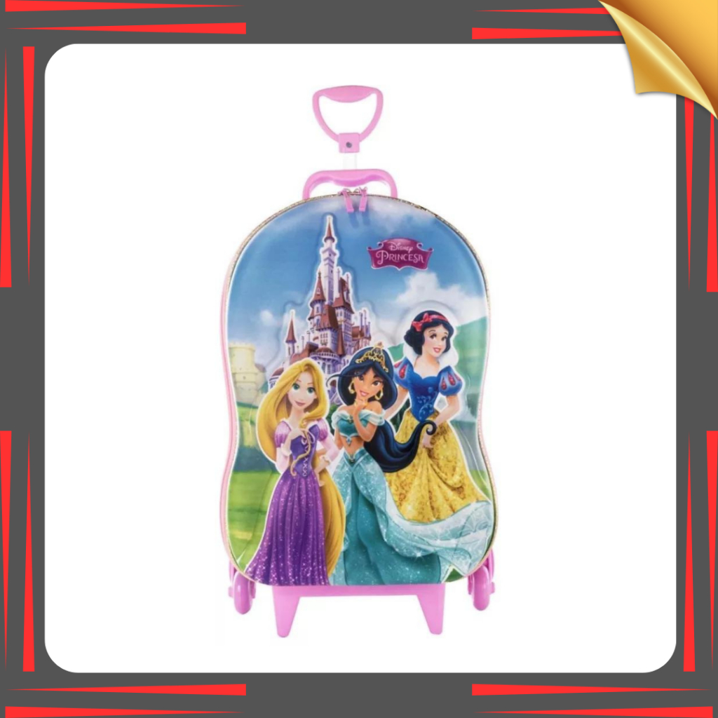 Mala Viagem ou Escolar da Maxtoy Diplomata - Princesa Disney Castelo | Shopee Brasil