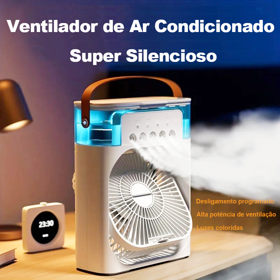 Ar Condicionado, Mini Ar Condicionado com 3 Velocidades Vento, 5 Cool ...