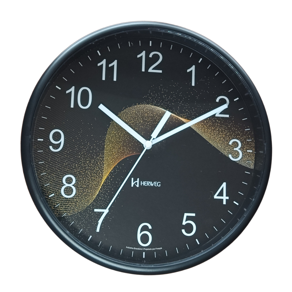 Relógio de Parede Moderno 26cm Herweg - 660099 | Shopee Brasil
