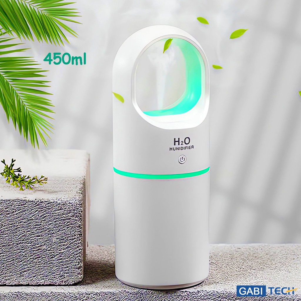 Umidificador De Ar E Aromatizador Grande Com Lâmpada De Cores 300ml De ...