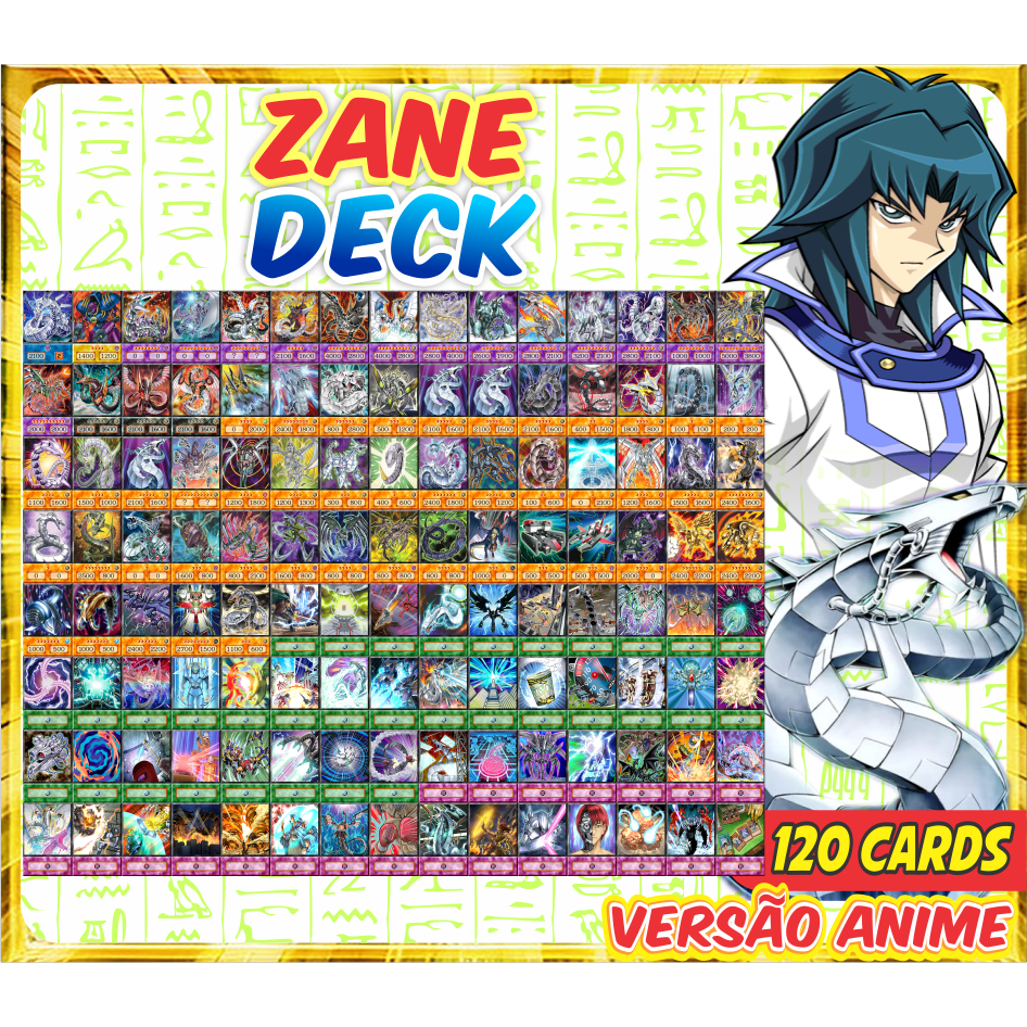 Zane Truesdale Deck Anime (120 Cartas) com 18 Super Rare Sortido Yugioh ...