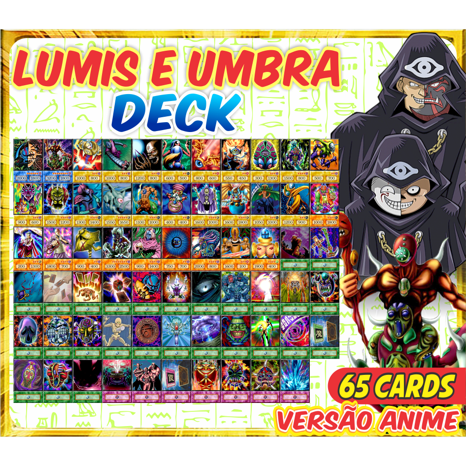 Lumis&Umbra Deck Anime (60 Cartas) com 9 Foils Sortido Yugioh | Shopee ...