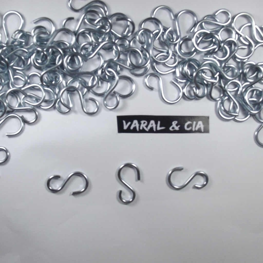 Gancho S N1 AÇO INOXIDAVEL P/ Argolas De Varal Teto C/50 e 100 Unidades ...