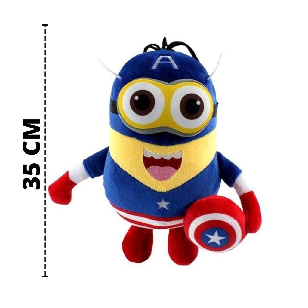 Boneco Pelúcia Minion Minions Heróis Brinquedo Almofada Grande Gigante ...