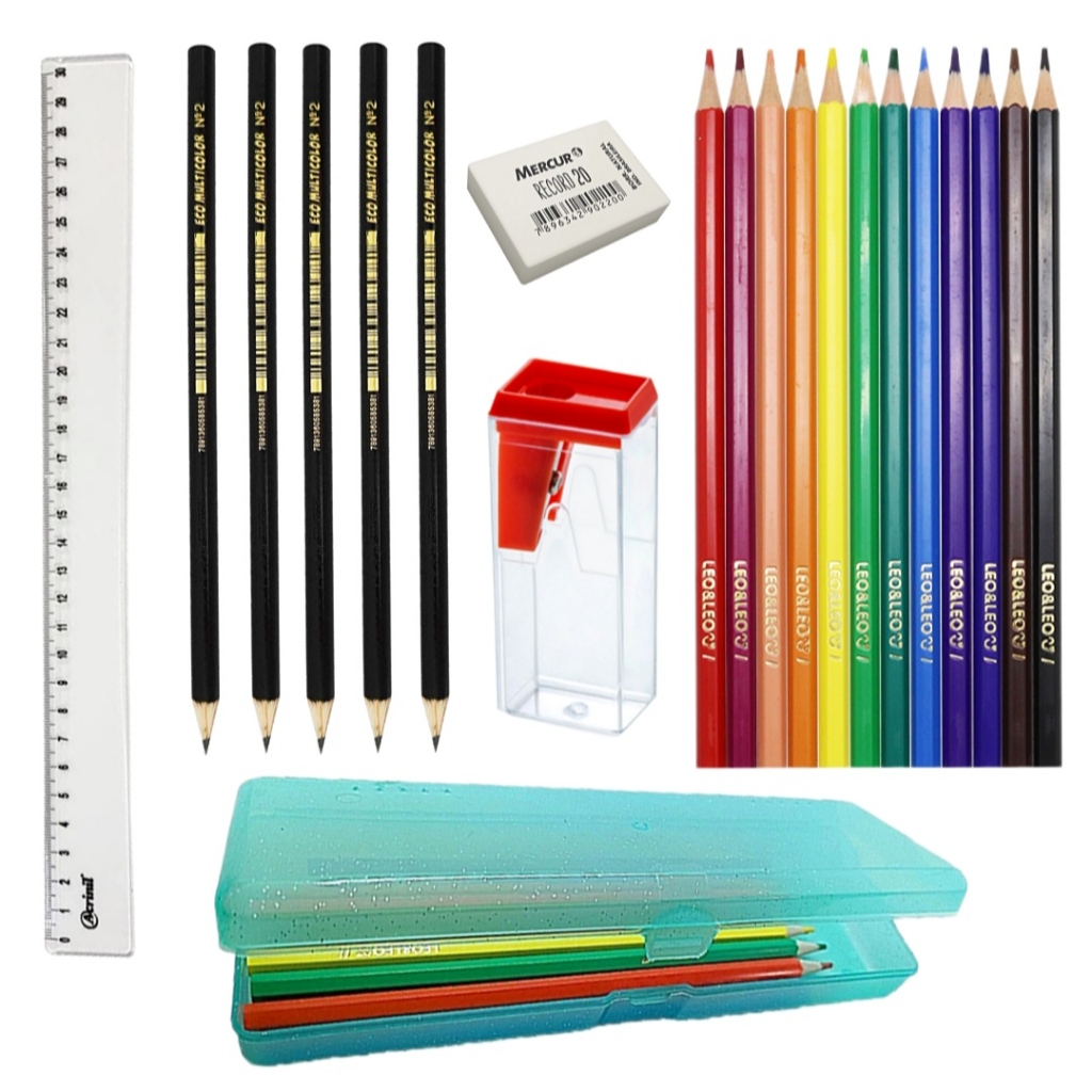 Kit Material Escolar Simples | Shopee Brasil
