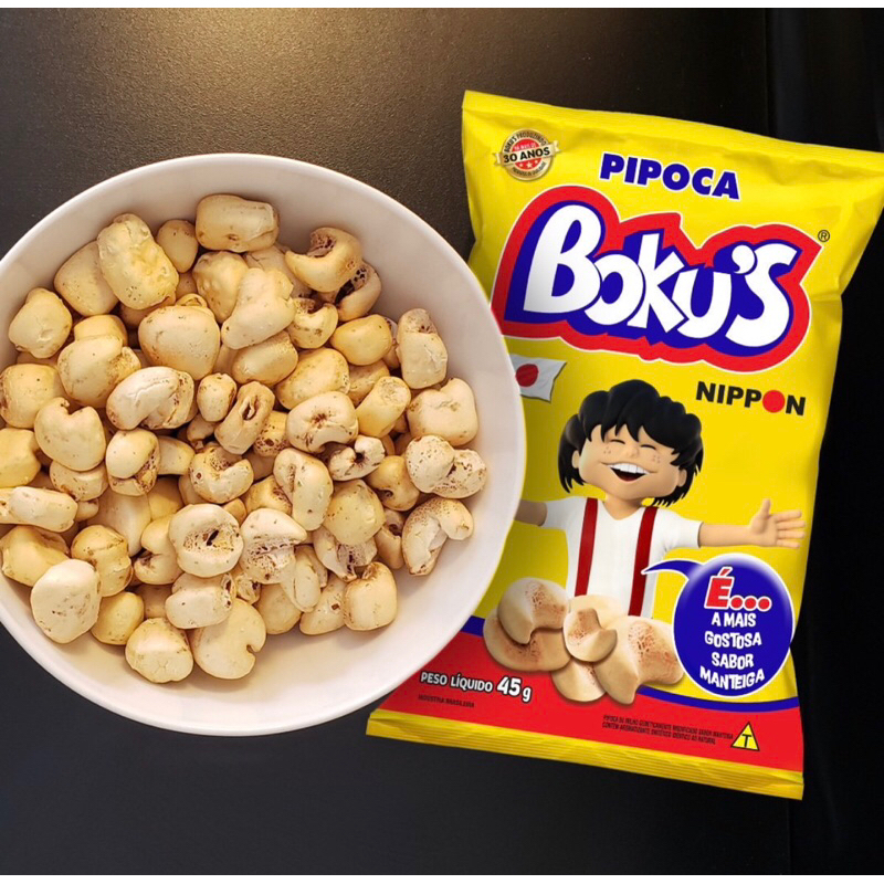 Kit 20 Pipoca Bokus Salgada 45g | Shopee Brasil