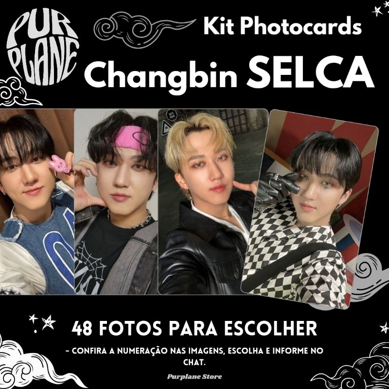 Changbin Selca Photocards Fanmade Kpop Stray Kids | Shopee Brasil
