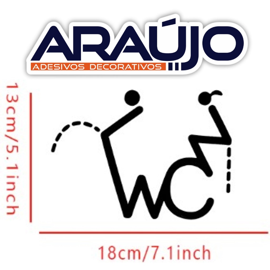 Adesivo WC Para Banheiro Personalizado | Shopee Brasil