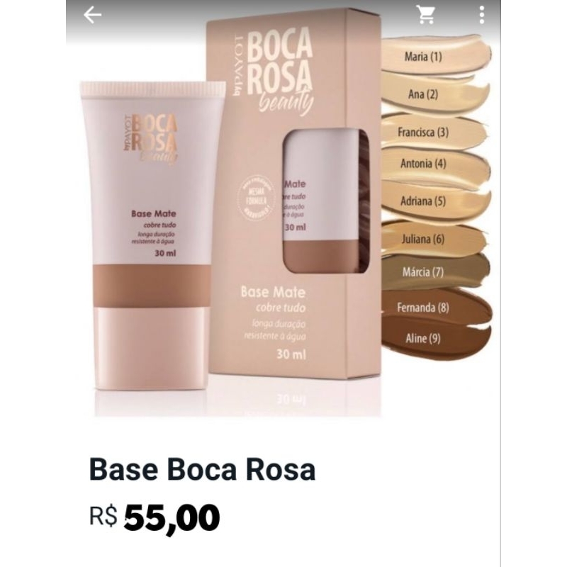 base boca rosa | Shopee Brasil