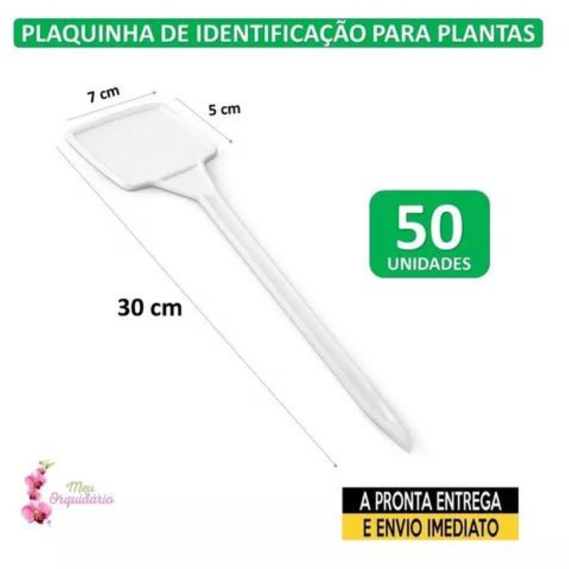 Plaquinha De Identificação De Plantas E-30 (30cm De Altura) - 50 ...