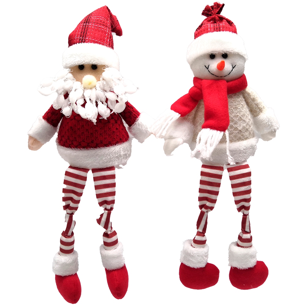 Papai Noel ou Boneco Neve Com Pernas Mole 38Cm | Shopee Brasil