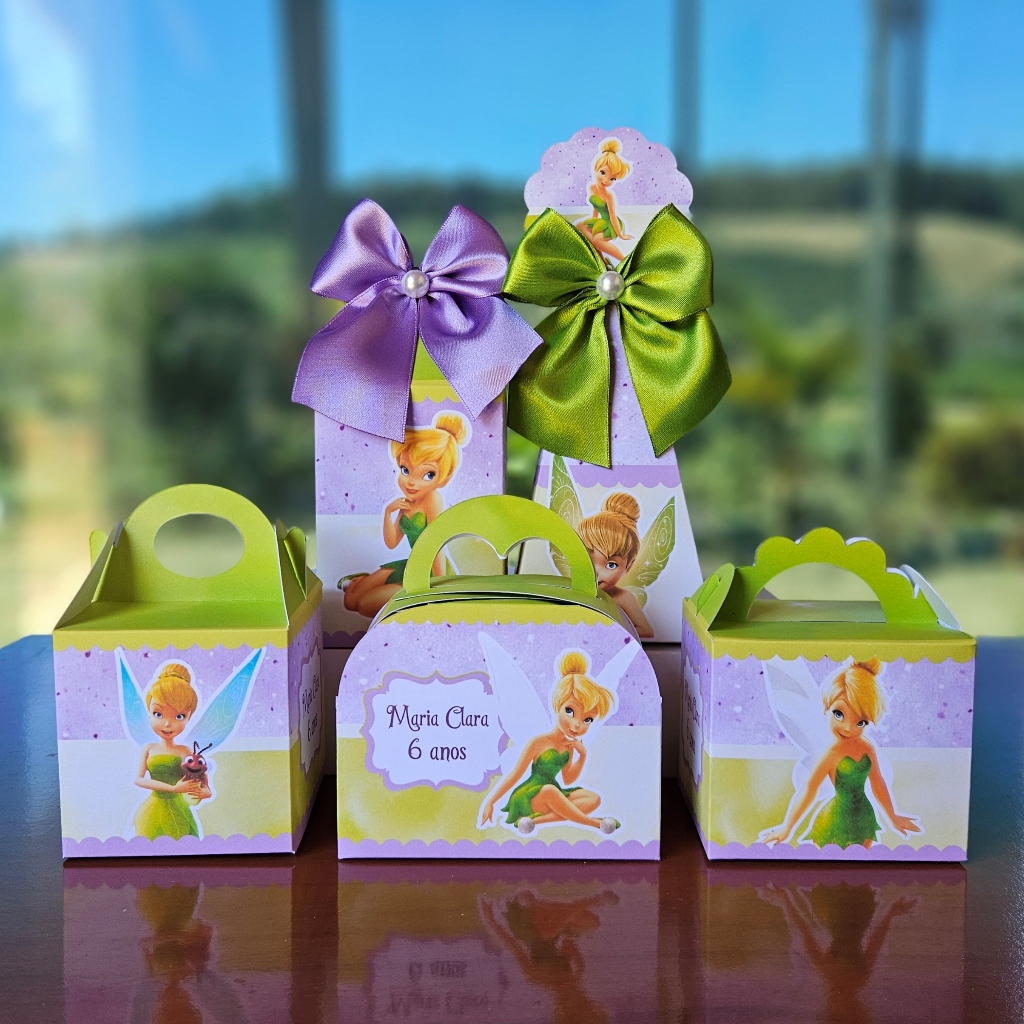 Kit Festa Personalizados Sininho Tinker Bell Lembrancinhas Caixinhas ...