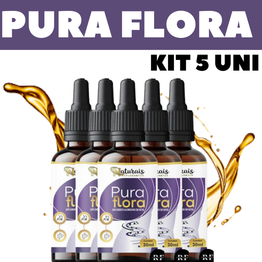 5 PURA FLORA ORIGINAL SUPER POTENTE | Shopee Brasil
