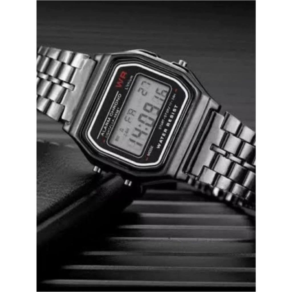 Relógio Casio Retrô Wr Chumbo Digital Led Vintage mulher | Shopee Brasil