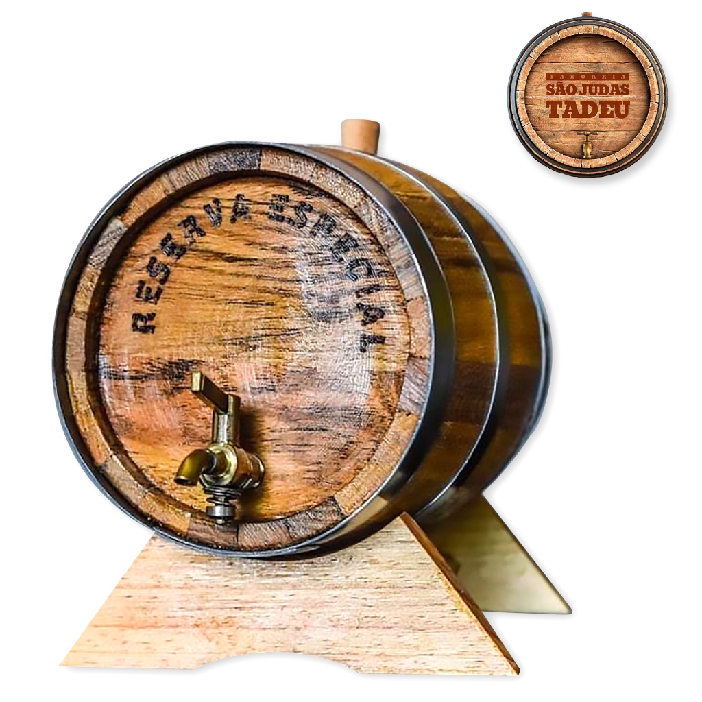 Barril Tonel Corote de Amburana 5 litros Cachaça Pinga Whisky Gim Vinho ...