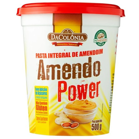 Pasta De Amendoim Integral Amendo Power 500g | Shopee Brasil