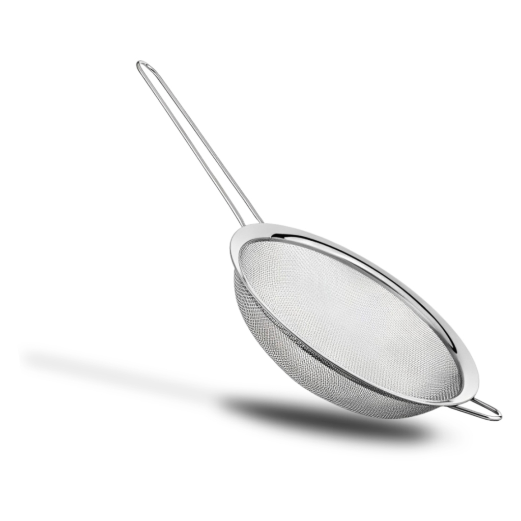 Peneira Coador De Aço Inox Grande Com Cabo 20cm Multiuso Utensílios Em ...
