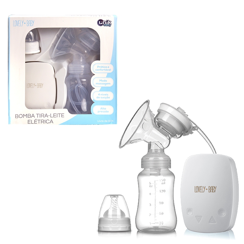 Bomba Tira Leite Materno Lovely Baby Elétrica Bivolt Bebê | Shopee Brasil