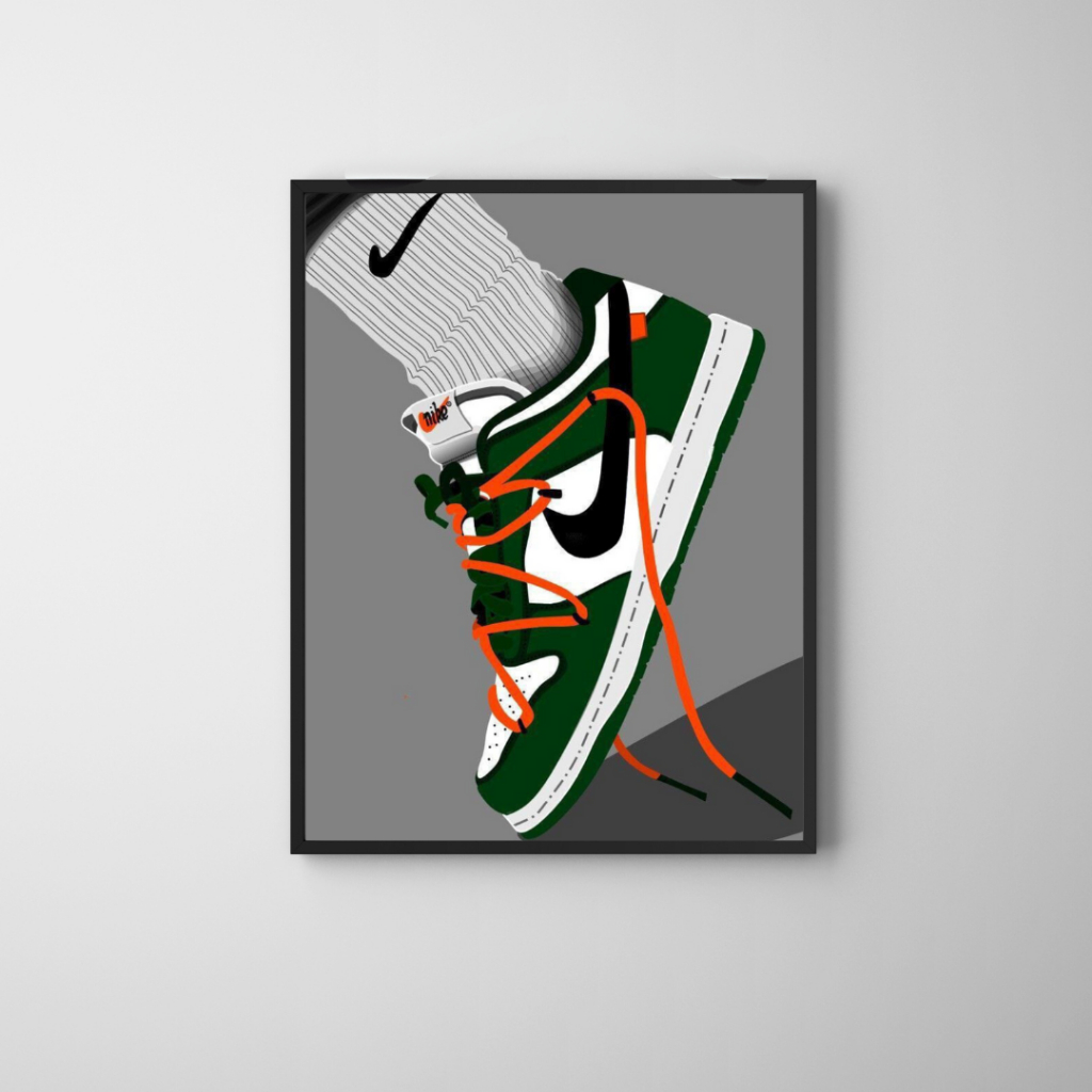 Placa Decorativa - Nike - Dunk - Logo marca - Streetwear - Quadro ...