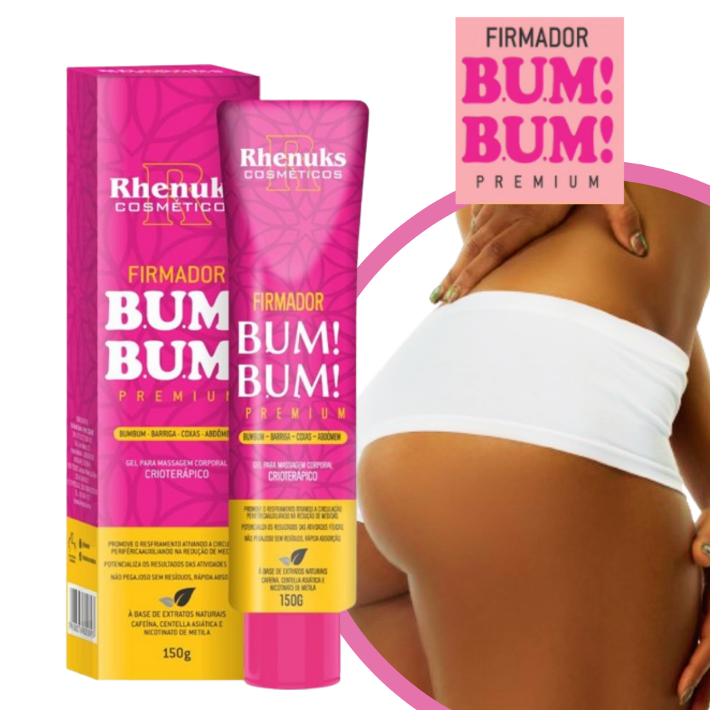 Creme Empina BUMBUM Firmador e Reduz Celulite - Rhenuks - Resultado Bumbum grande, firme e sem ...