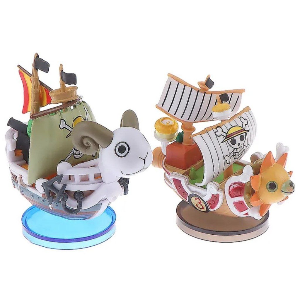 Miniaturas Navio One Piece Going Merry e Thousand Sunny Action Figure ...