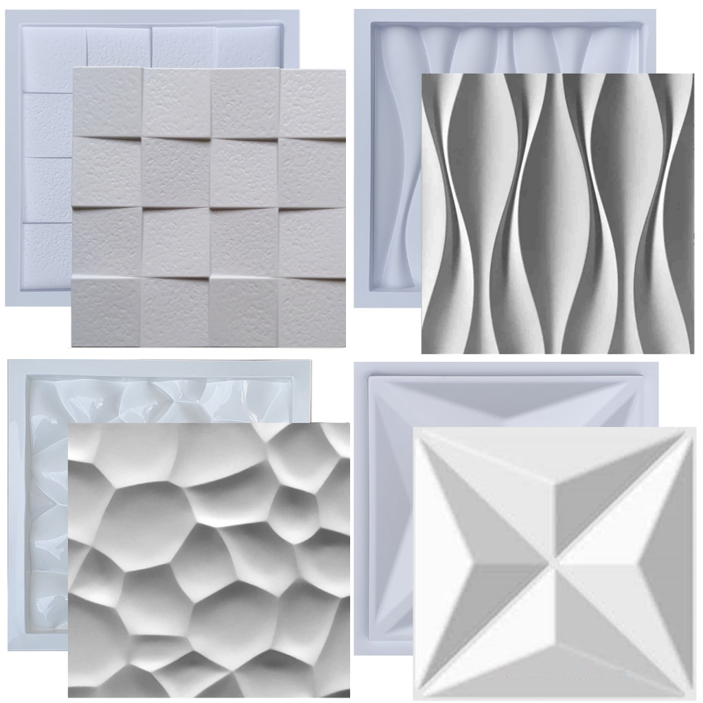Kit 4 Formas Molde pra Gesso 3D e Cimento ABS FDG | Shopee Brasil