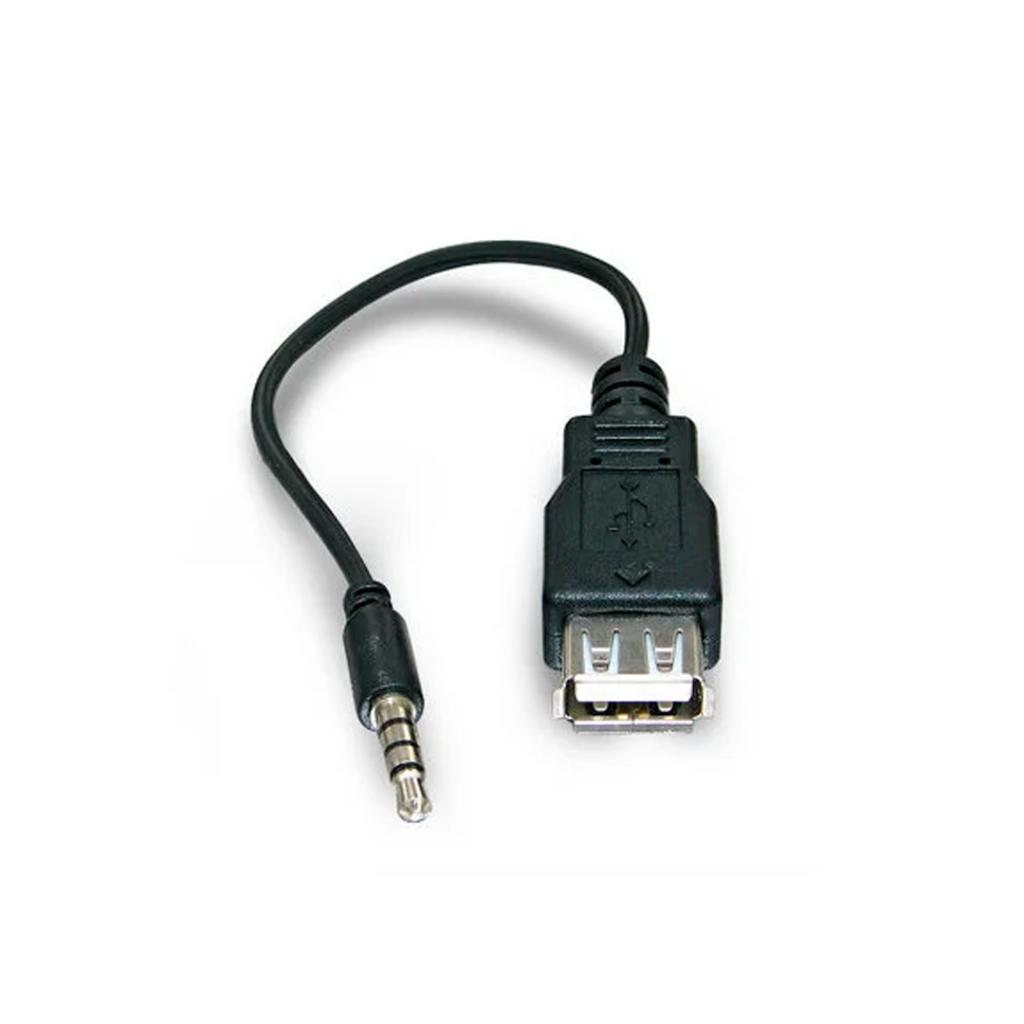 Cabo Adaptador Usb Fêmea 3,5m X P3 Entrada Auxiliar Som de carro ...